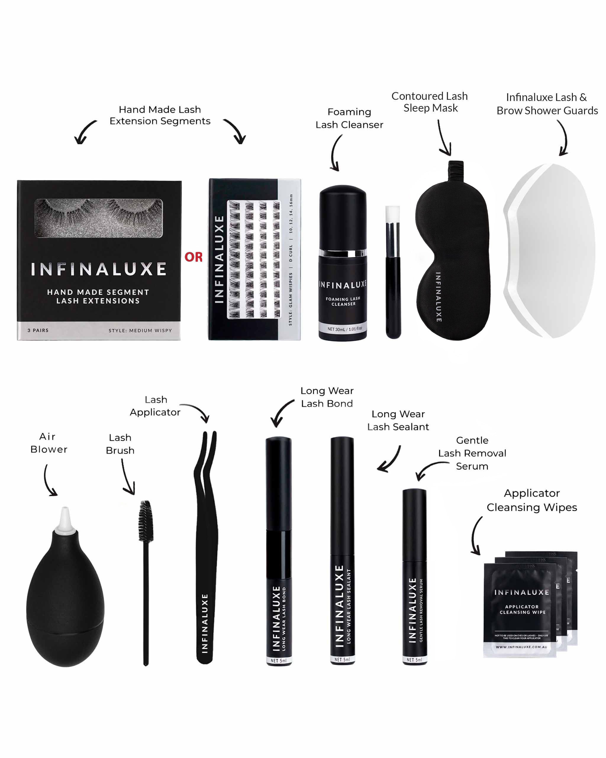 DIY Lash Extensions: Infinaluxe Ultimate Kit – INFINALUXE